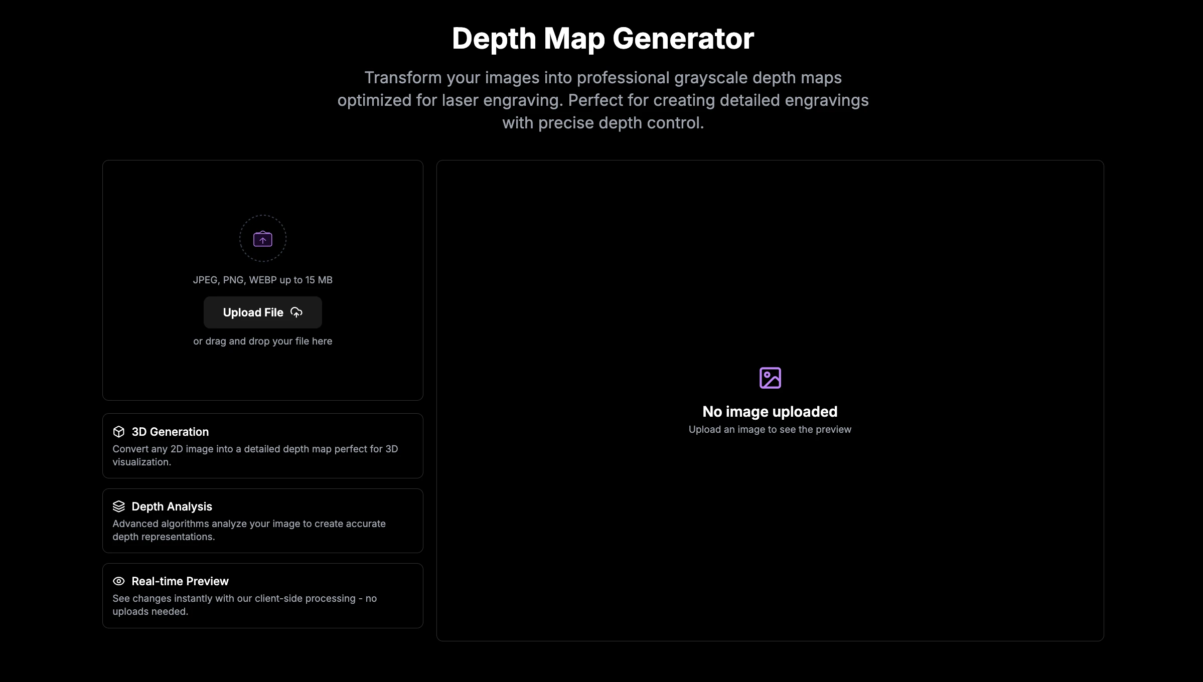 Free Depth Map Generator Online - Image to Depth Map | Vector Witch